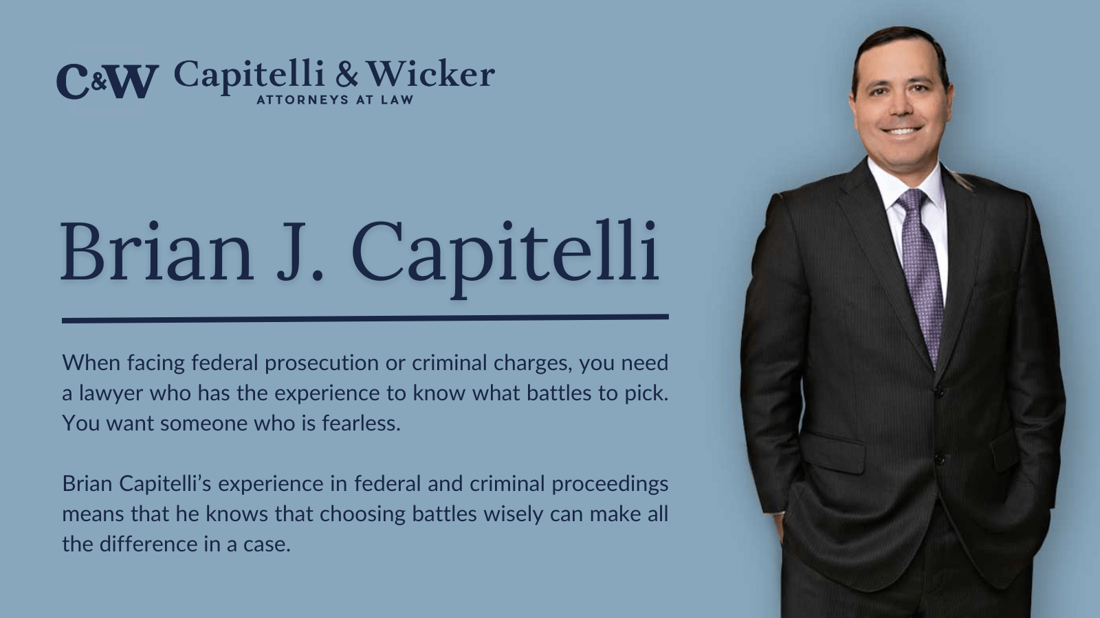 Brian J. Capitelli | Capitelli & Wicker Medical Malpractice Attorneys