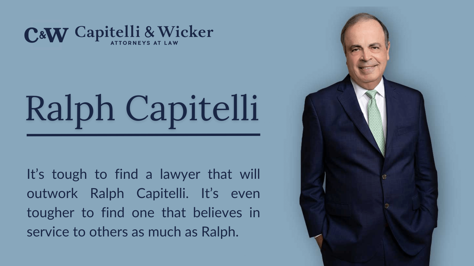 Ralph Capitelli | Capitelli & Wicker Medical Malpractice Attorneys