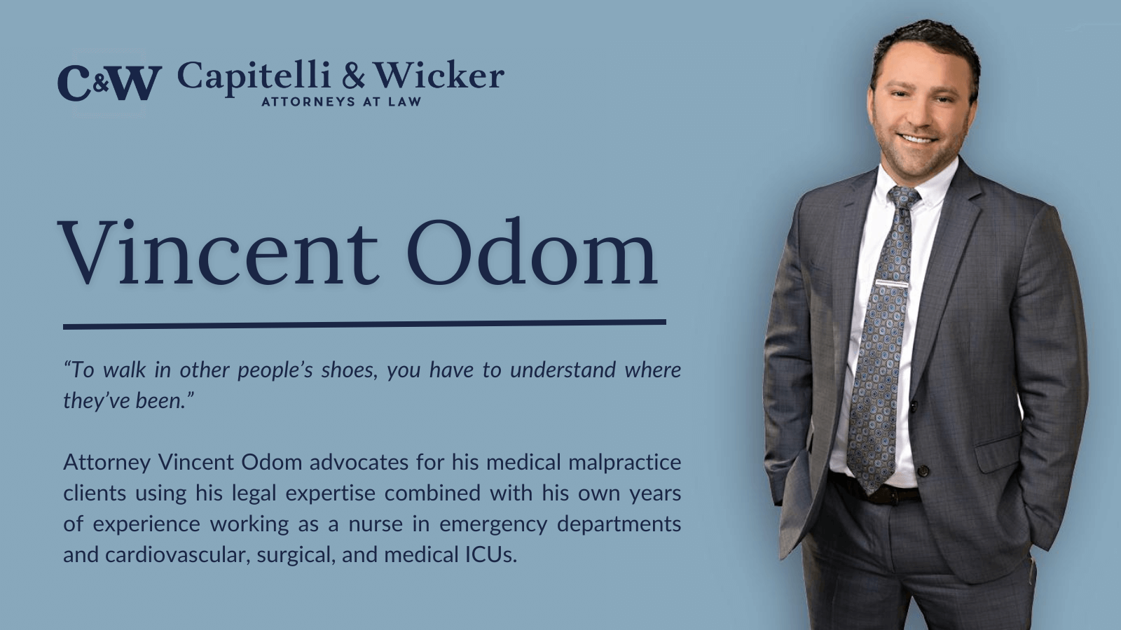 Attorney Vincent Odom | Capitelli & Wicker | New Orleans, La